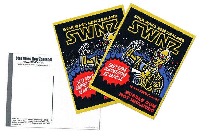 Free Offer - SWNZ Collectible Postcard no.1 - SWNZ, Star Wars New Zealand