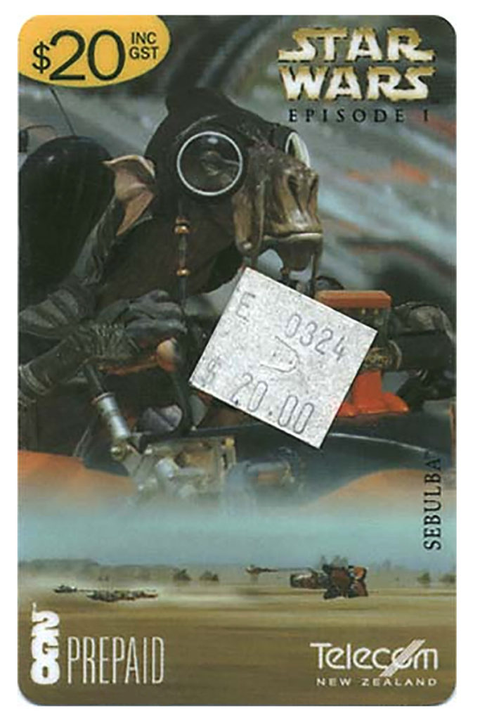 Telecom Star Wars Phone Cards (1999) - SWNZ, Star Wars New Zealand