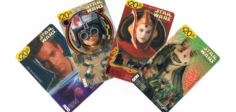 Telecom Star Wars Phone Cards (1999) - SWNZ, Star Wars New Zealand