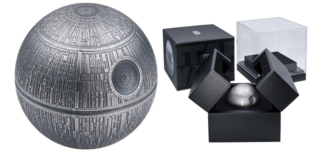 1kg Silver Death Star From NZ Mint - SWNZ, Star Wars New Zealand