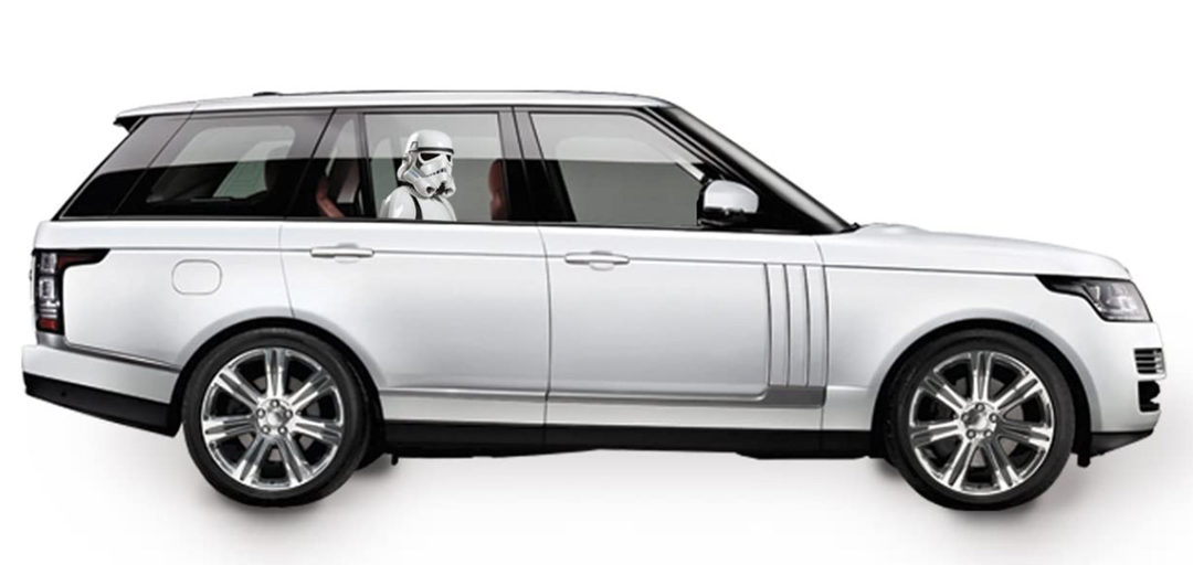 Stormtrooper Passenger Car Window Decal - SWNZ, Star Wars New Zealand