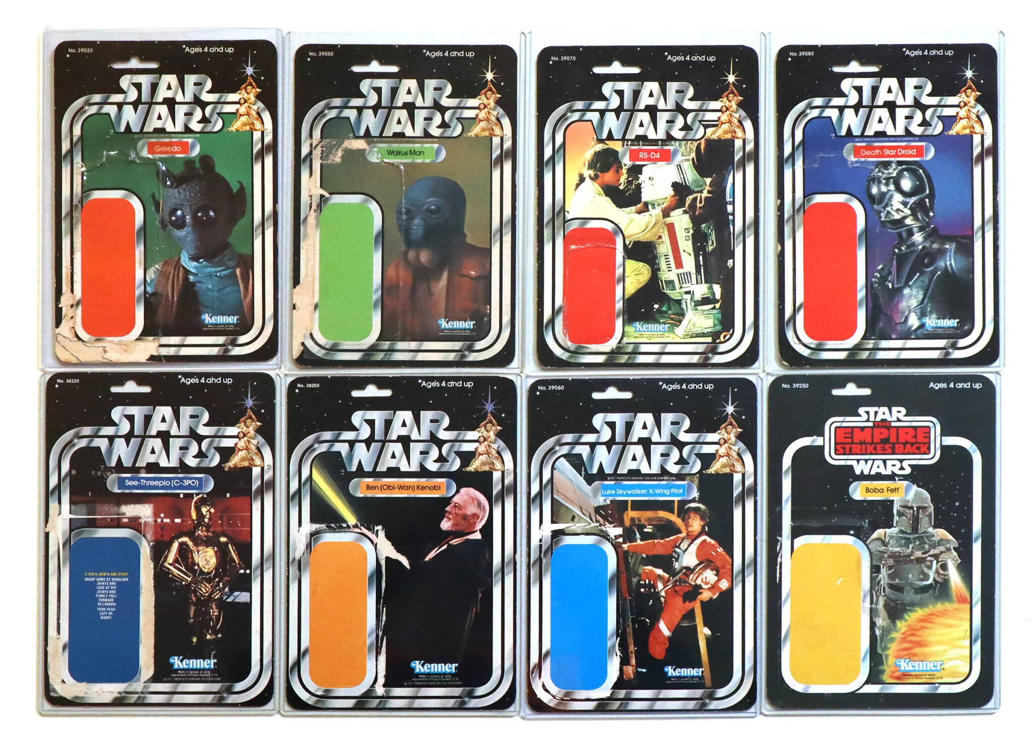 Vintage New Zealand Action Figure Cardbacks - SWNZ, Star Wars New Zealand
